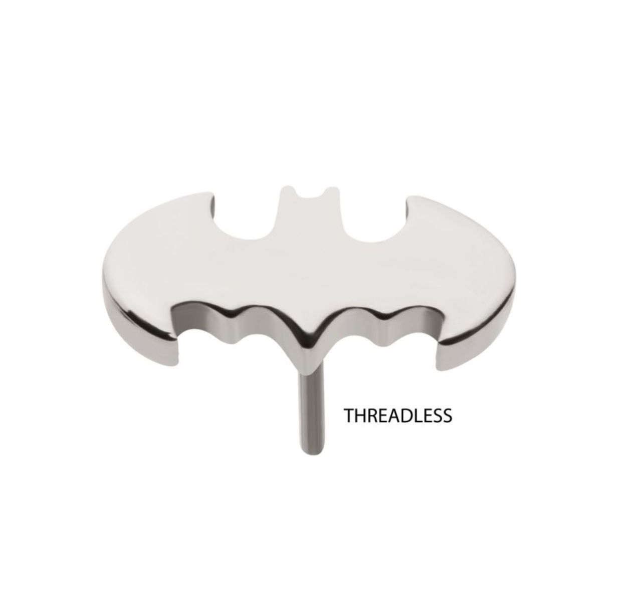 Titanium Batman Logo End: Stylish Superhero Jewelry